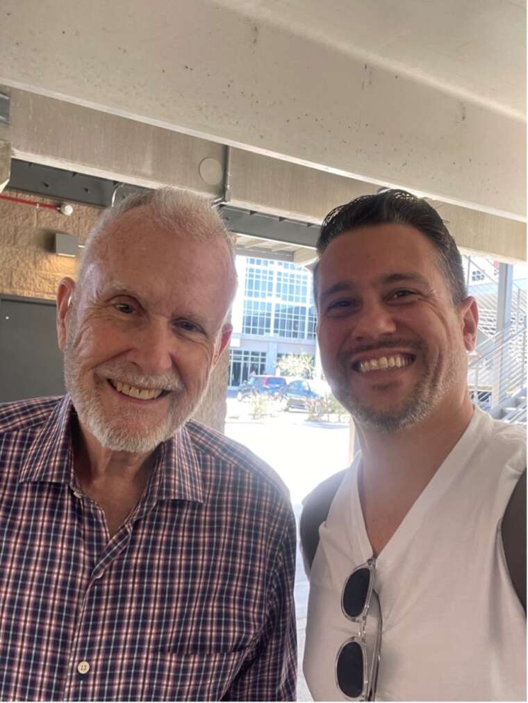Richard Nisbett e Luiz Gaziri em Tucson, Arizona, 2022.